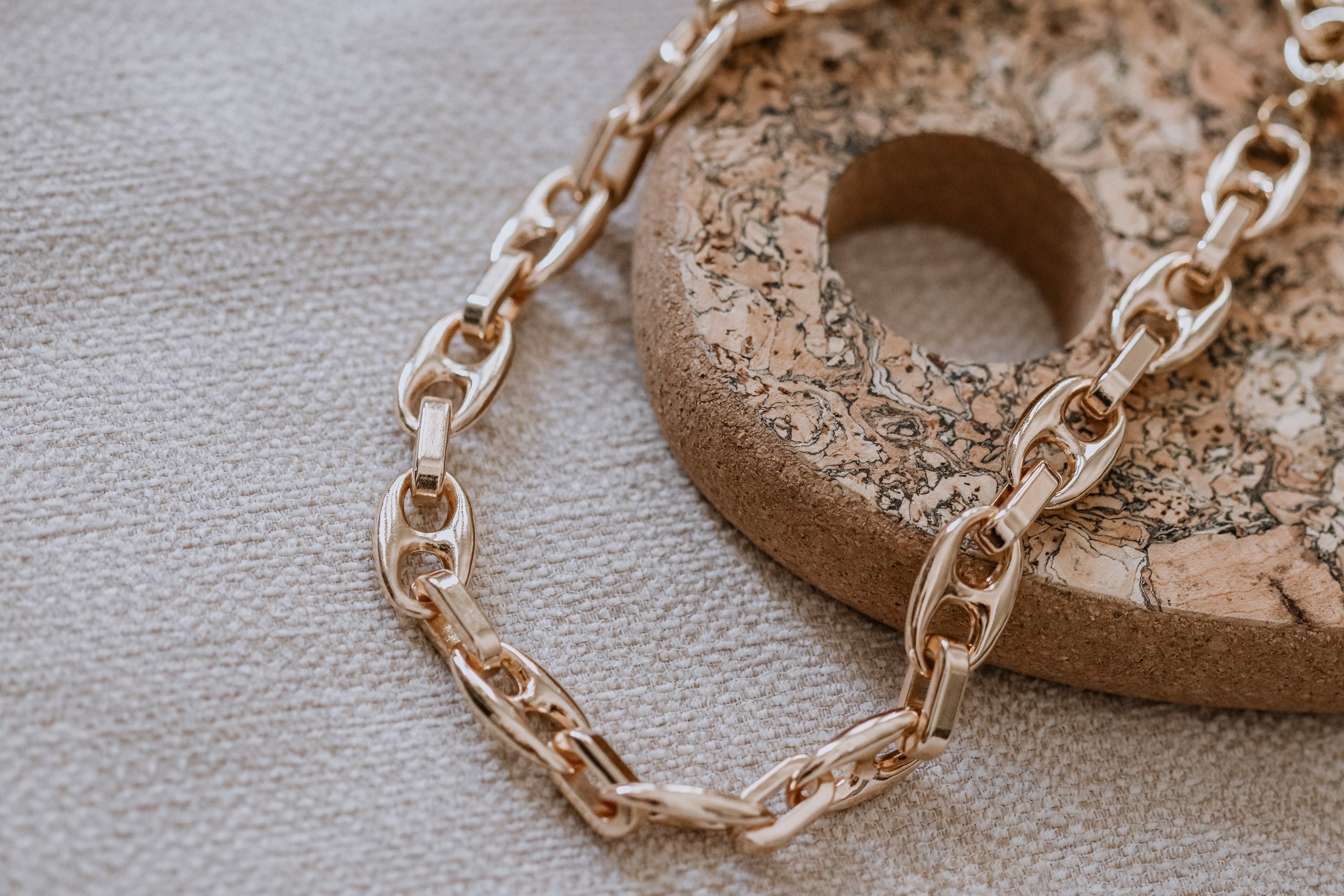 Mariner Anchor Gold Chain, Puffed Mariner Chain, Mariner Chunky ...
