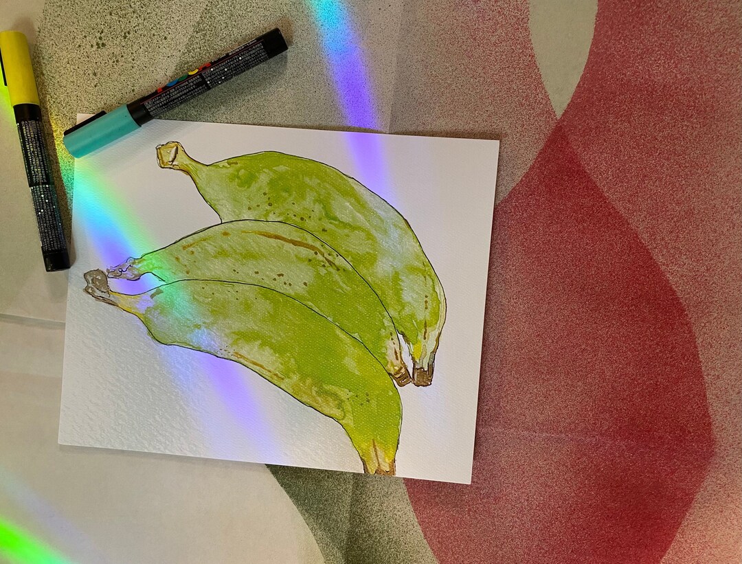 Art Print Plantain Art Kitchen Decor Platano Caribbean - Etsy