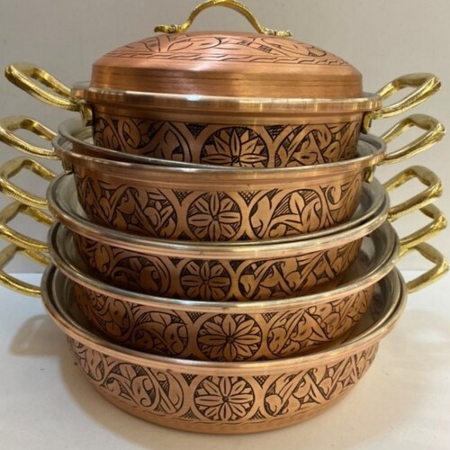 Handmade Carved Engraved Copper Pots - Etsy