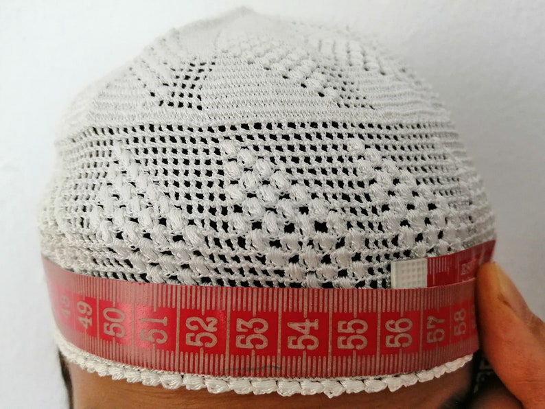 Handmade Prayer Cap Pattern Crochet Skullcap Islamic Hat Prayer Hat ...