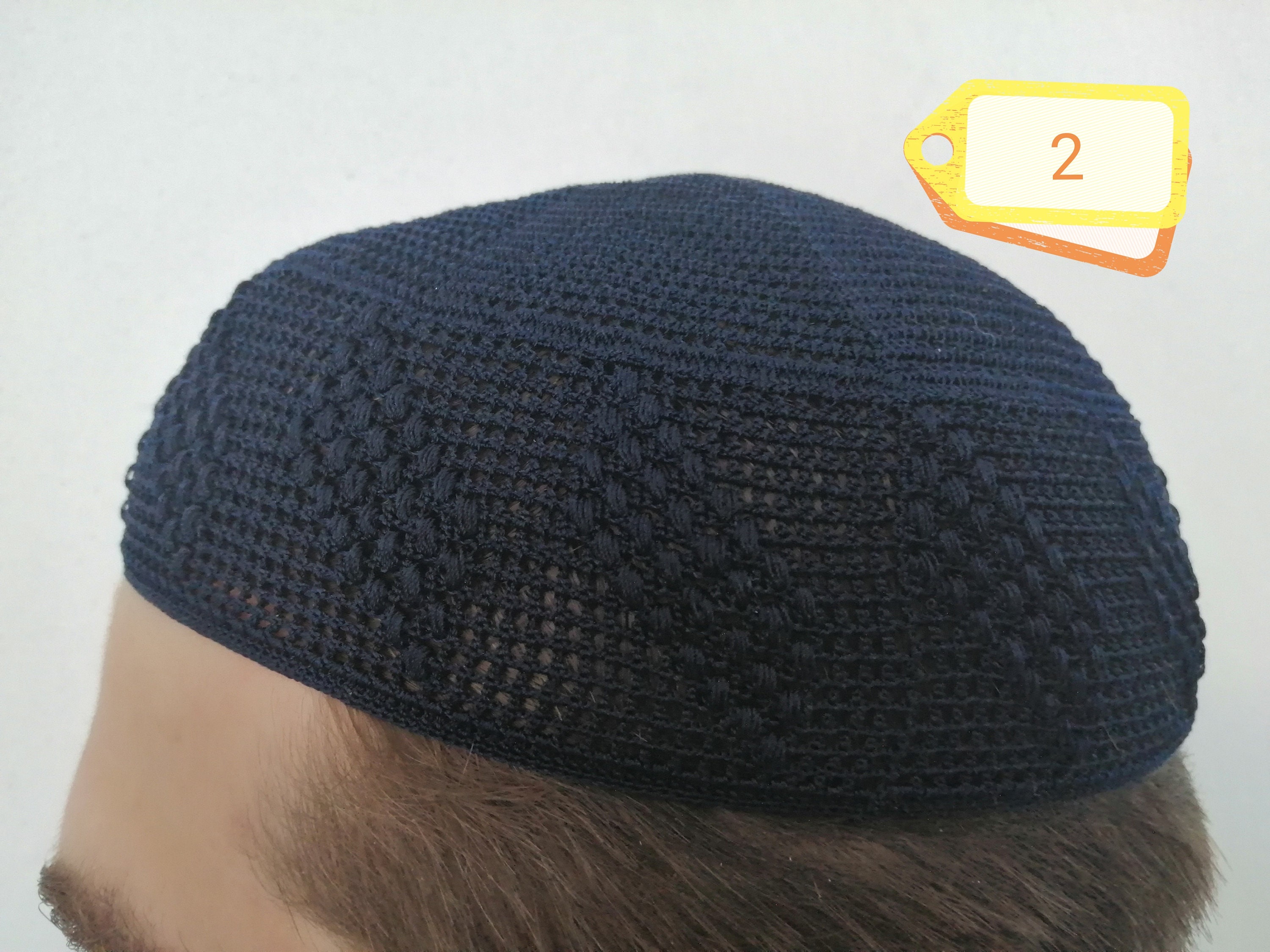 Handcrafted Prayer Cap, Patterned Crochet Skullcap, Islamic Hat, Prayer ...