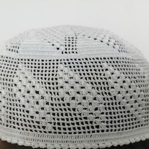 Handmade Prayer Cap Pattern Crochet Skullcap Islamic Hat Prayer Hat ...
