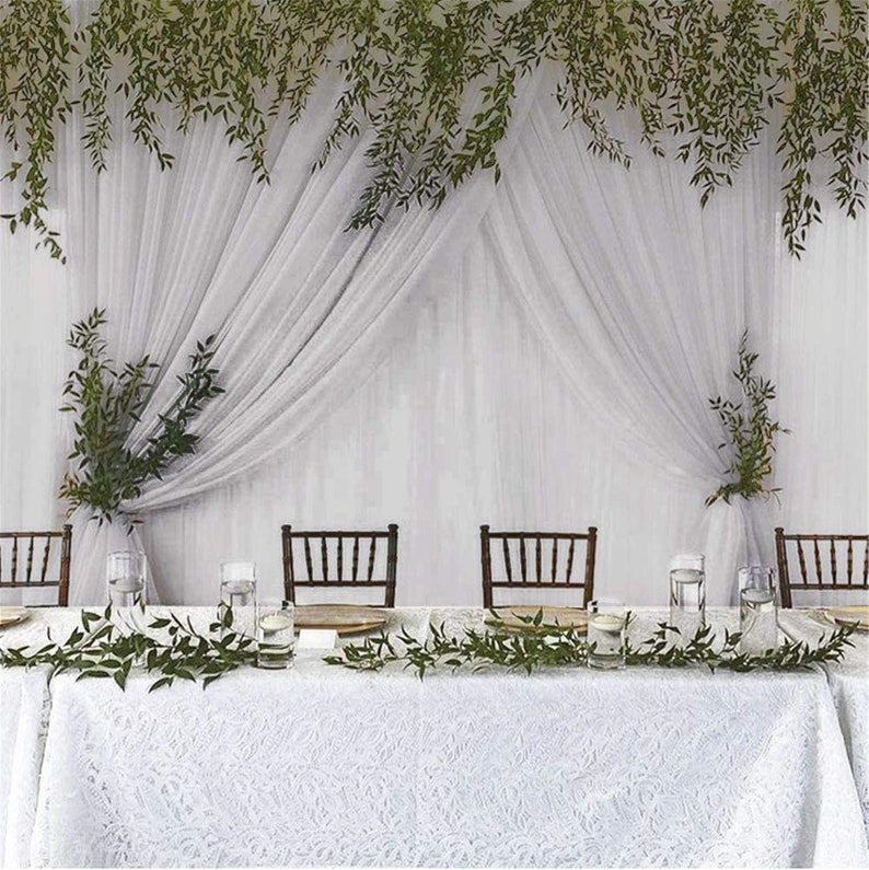 Romantic Wedding Backdrop 9.8ftx10ft Gray Reception Fall | Etsy