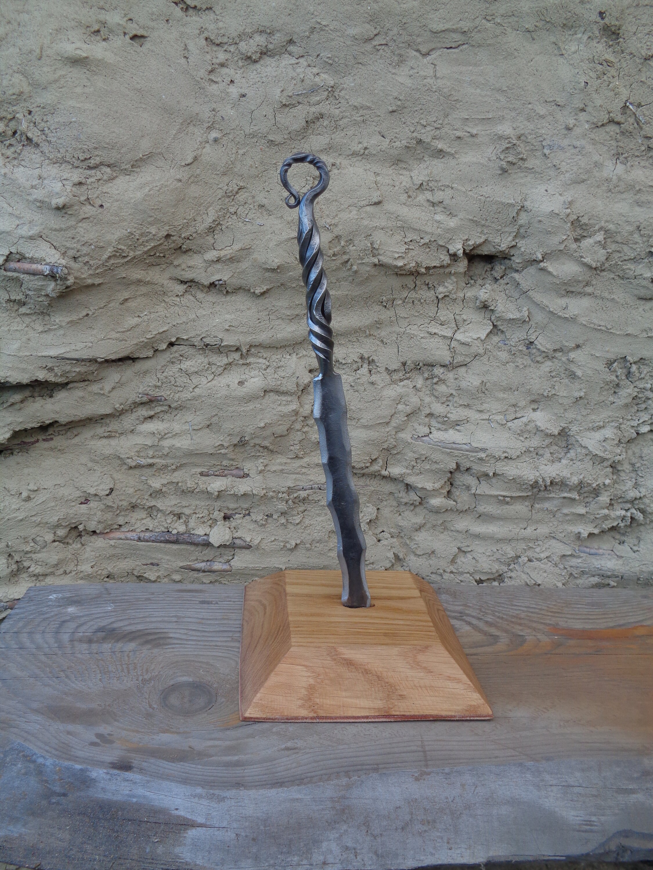 Hand Forged Letter Opener Letter Opener With Wooden Base - Etsy