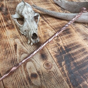 Hand Forged Copper Wand, Pure Hand Made Copper Magic Rod, Copper ...