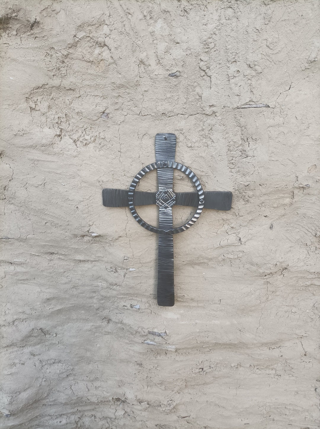 Hand Forged Celtic Cross, Handmade Iron Gaelic Cross, Iron Wall Cross ...