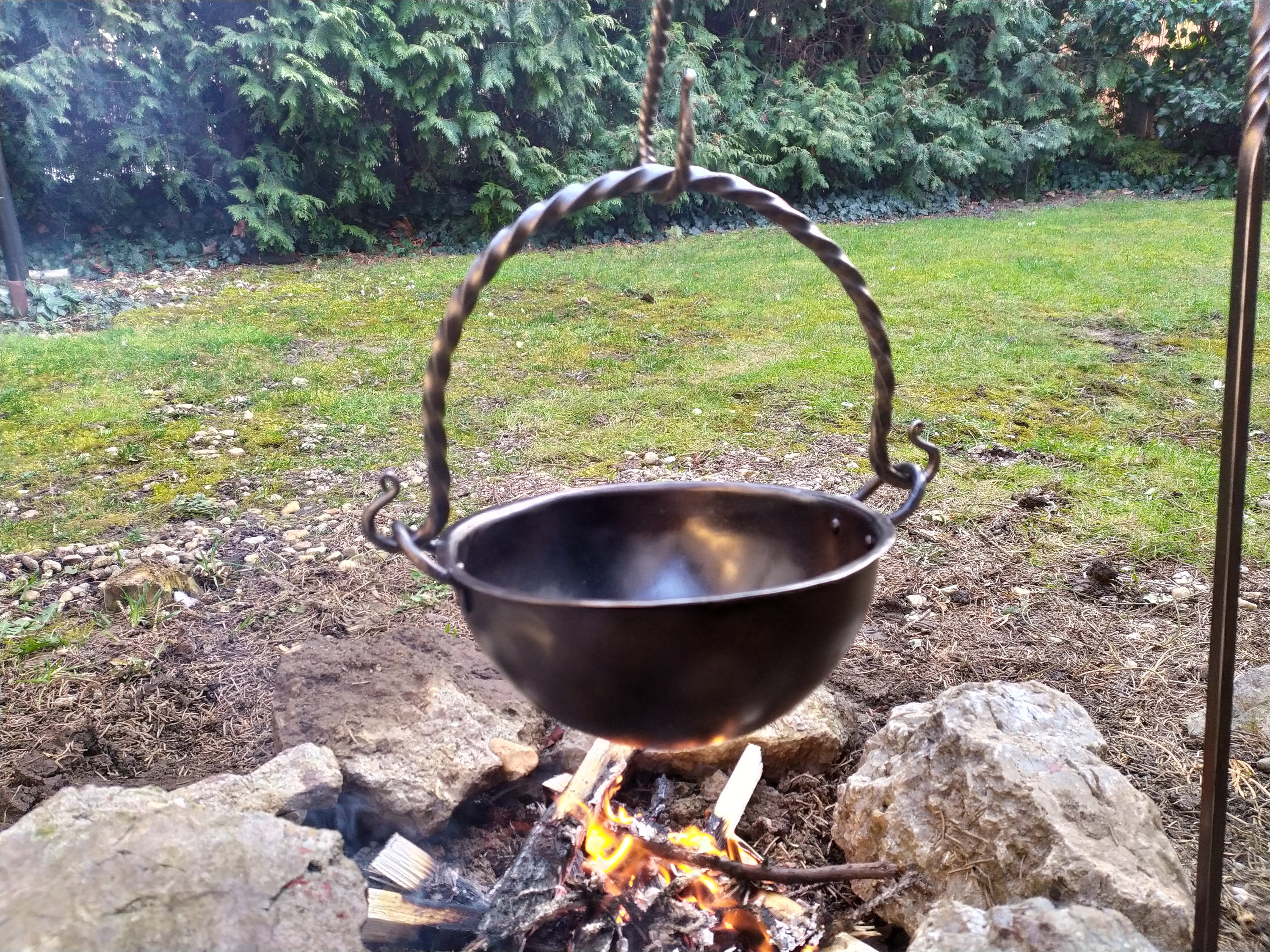 Hand Forged Cauldron Handmade Medieval Cauldron Hand Forged - Etsy ...