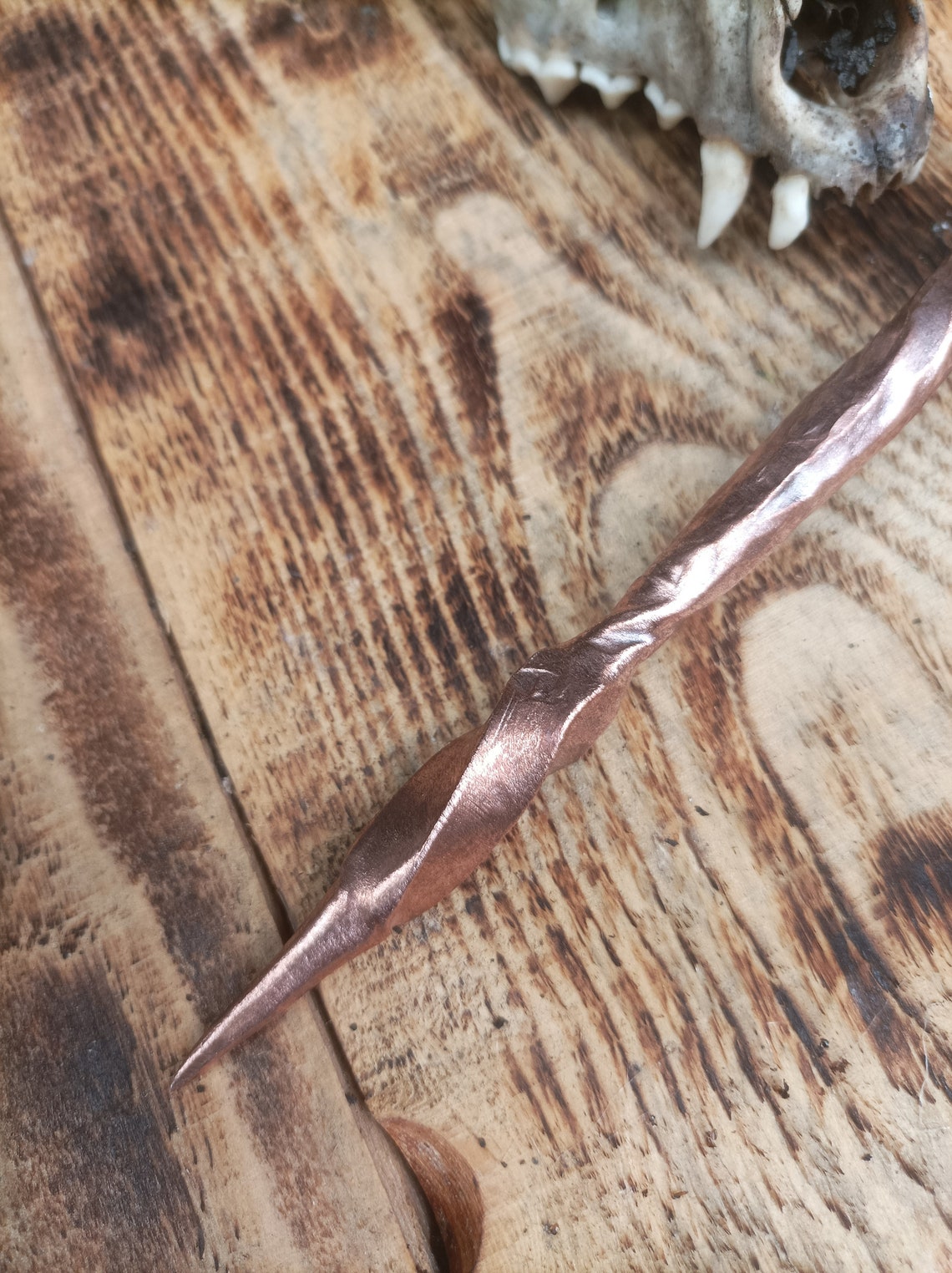 Hand Forged Copper Wand Pure Hand Made Copper Magic Rod - Etsy