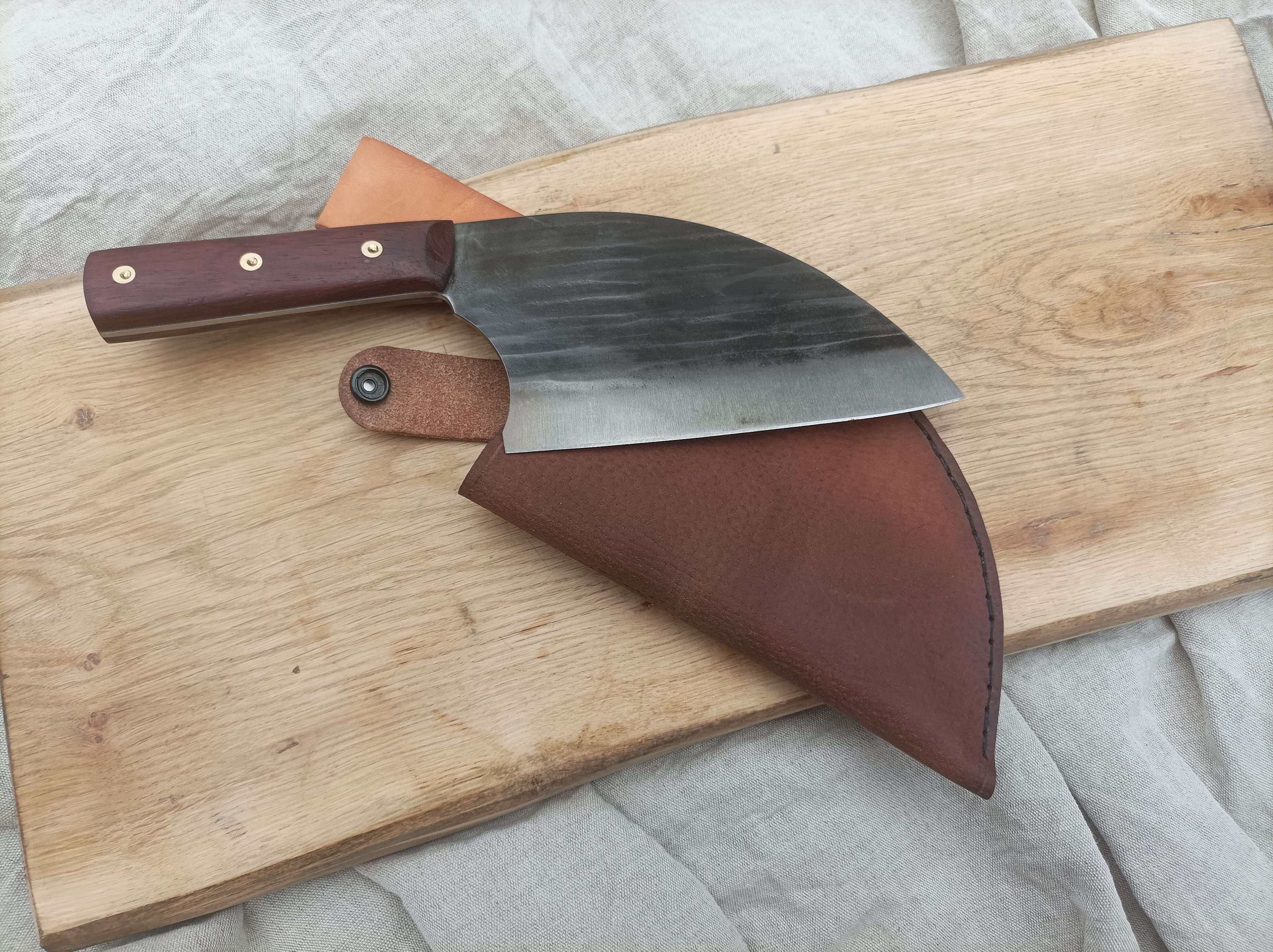 Hand Forged Serbian Chef Knife Custom Made Forged Serbian - Etsy