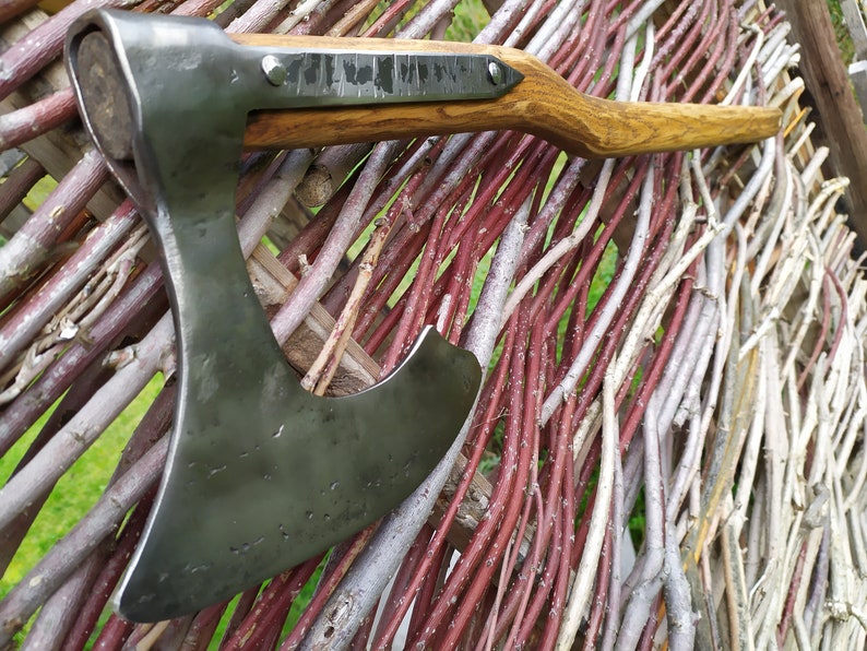 Two Handed Battle Axe Medieval Battle Axe Hand Forged Two | Etsy