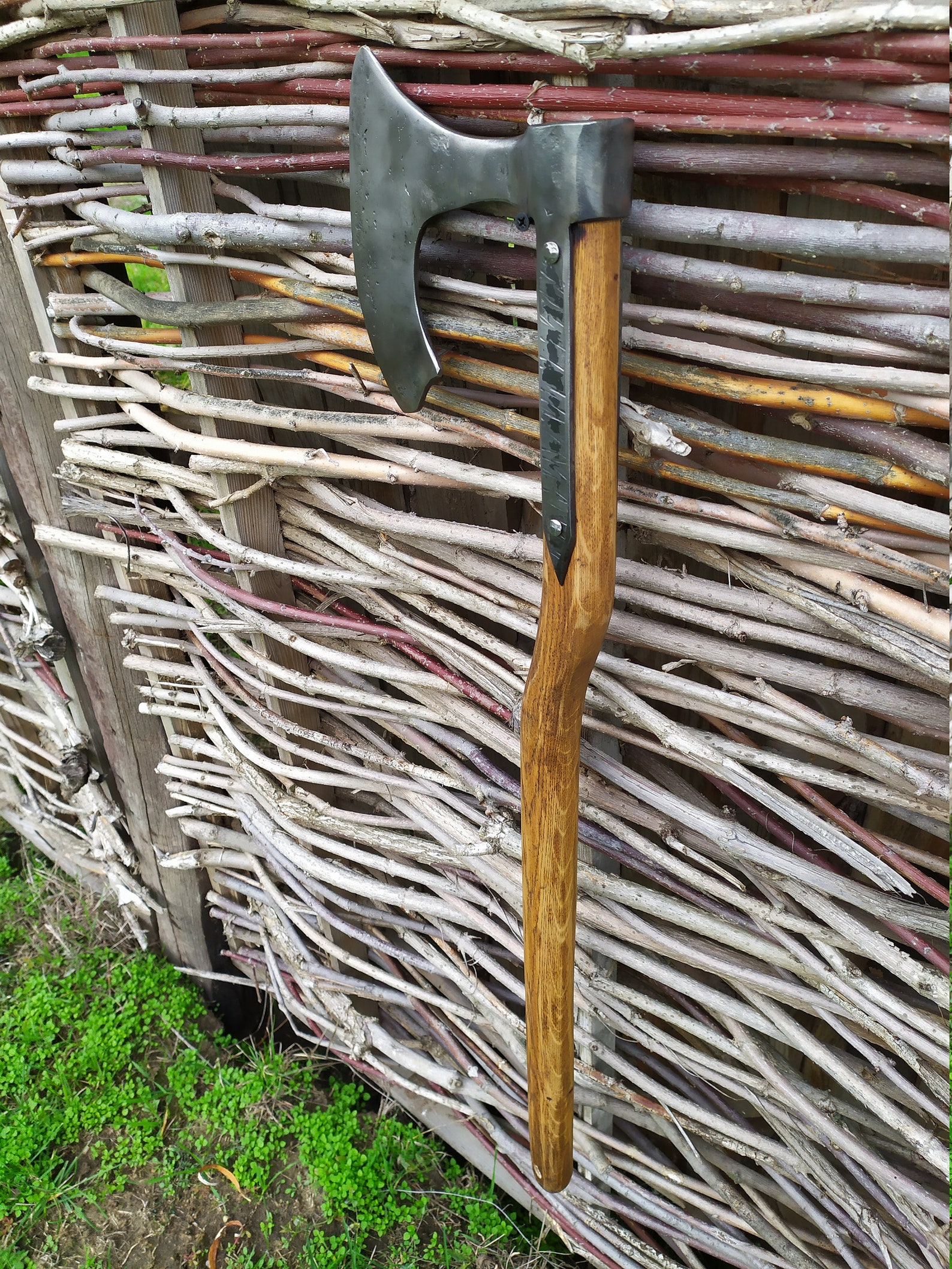 Two Handed Battle Axe Medieval Battle Axe Hand Forged Two | Etsy