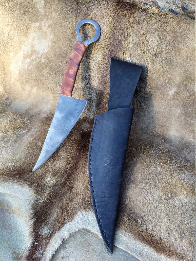 Celtic Knife Hand Forged Celtic Knife Iron Age Knife - Etsy