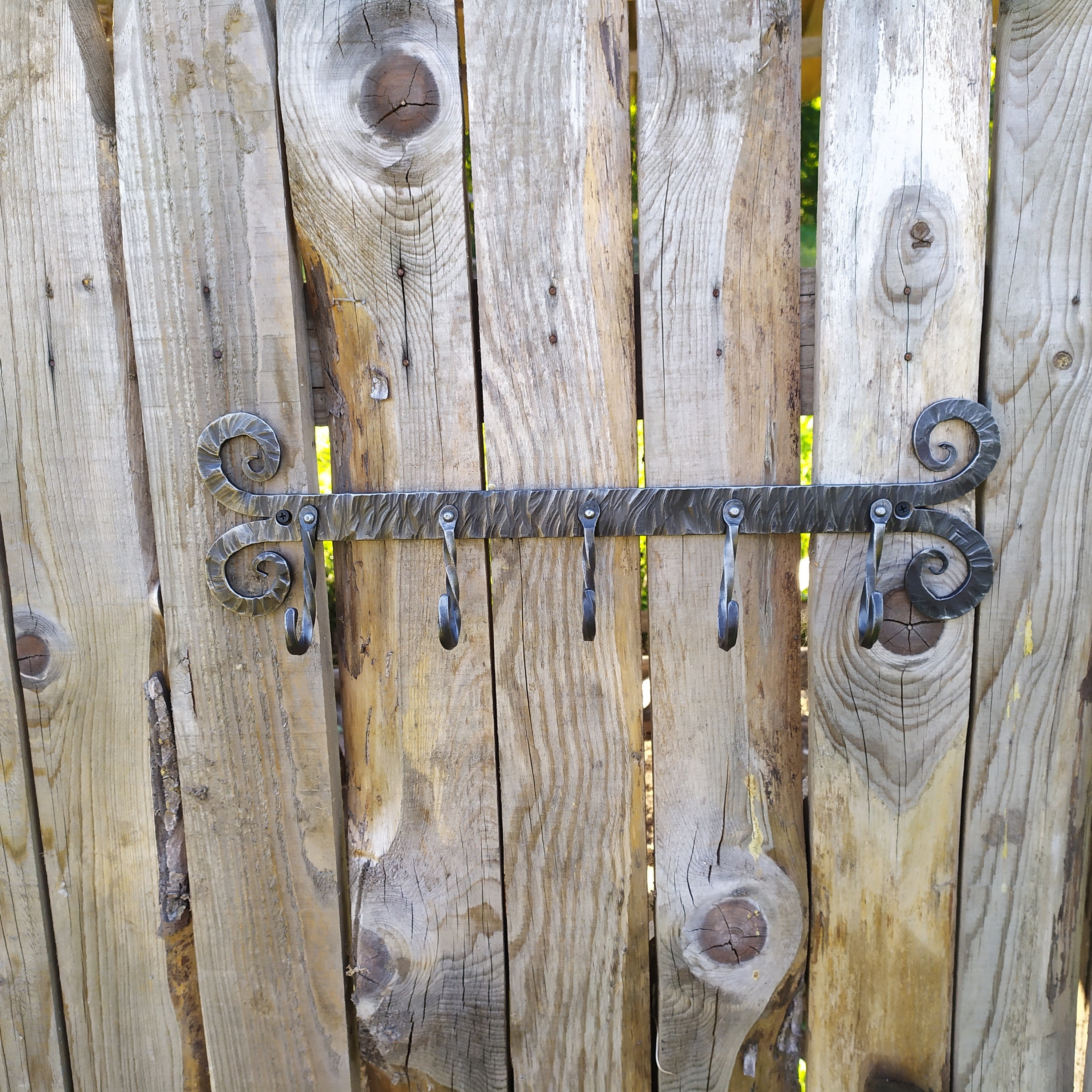 Hand Forged Hanging Rack Rustic Hand Forged Ram-shaped - Etsy