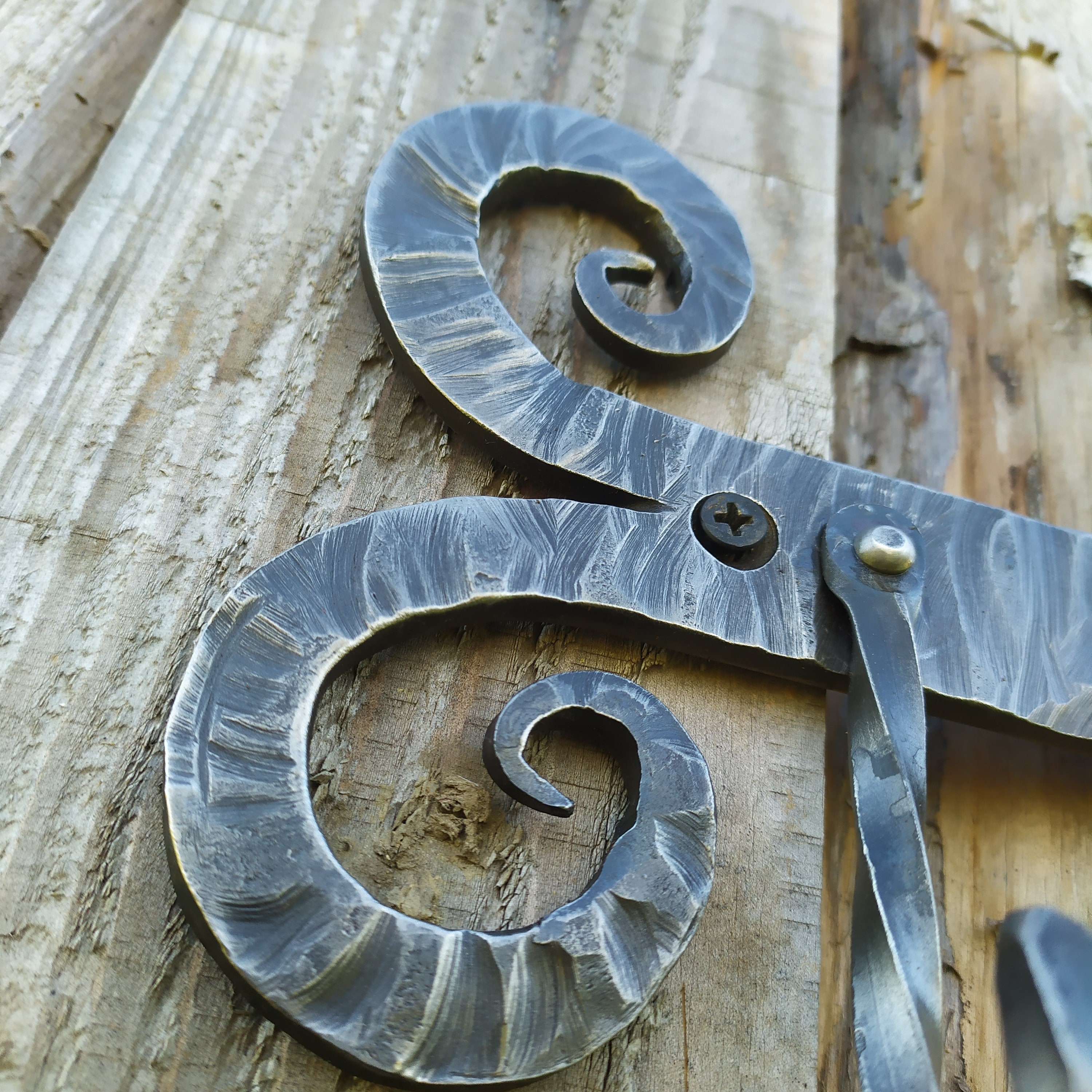 Hand Forged Hanging Rack Rustic Hand Forged Ram-shaped - Etsy