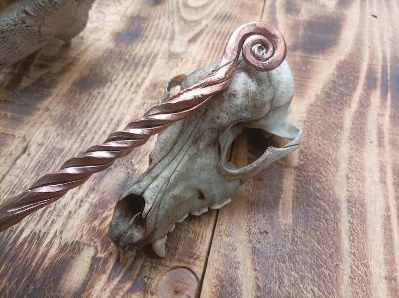 Hand Forged Copper Wand Pure Hand Made Copper Magic Rod - Etsy