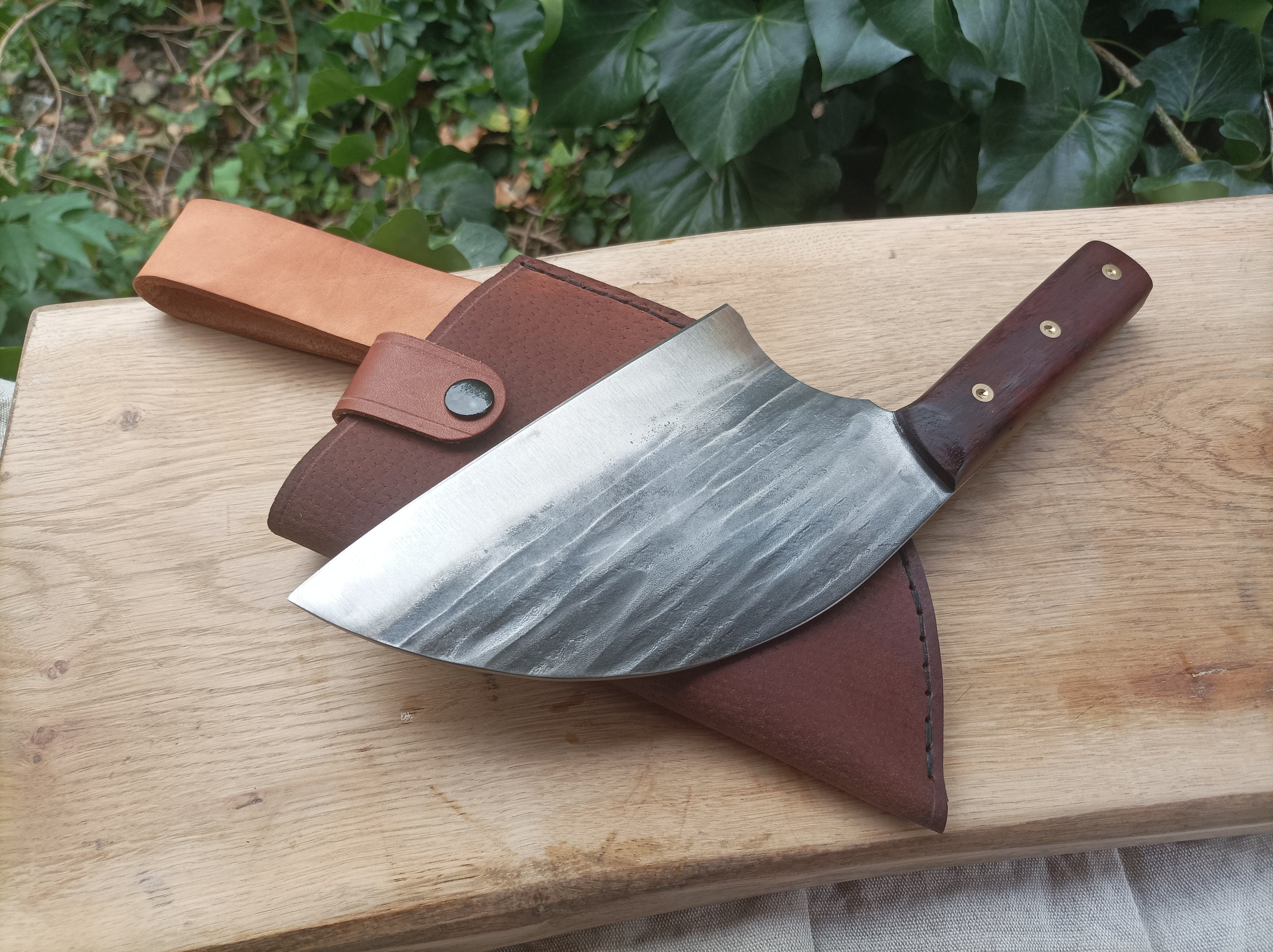 Hand Forged Serbian Chef Knife Custom Made Forged Serbian - Etsy