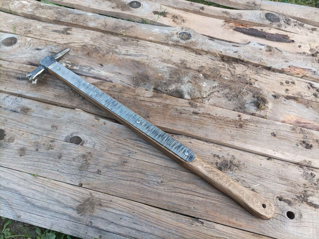 Hand Forged War Hammer, Full Bracketed War Hammer, Handmade Warhammer ...