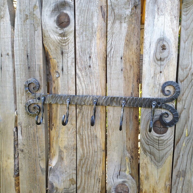 Hand Forged Hanging Rack Rustic Hand Forged Ram-shaped | Etsy