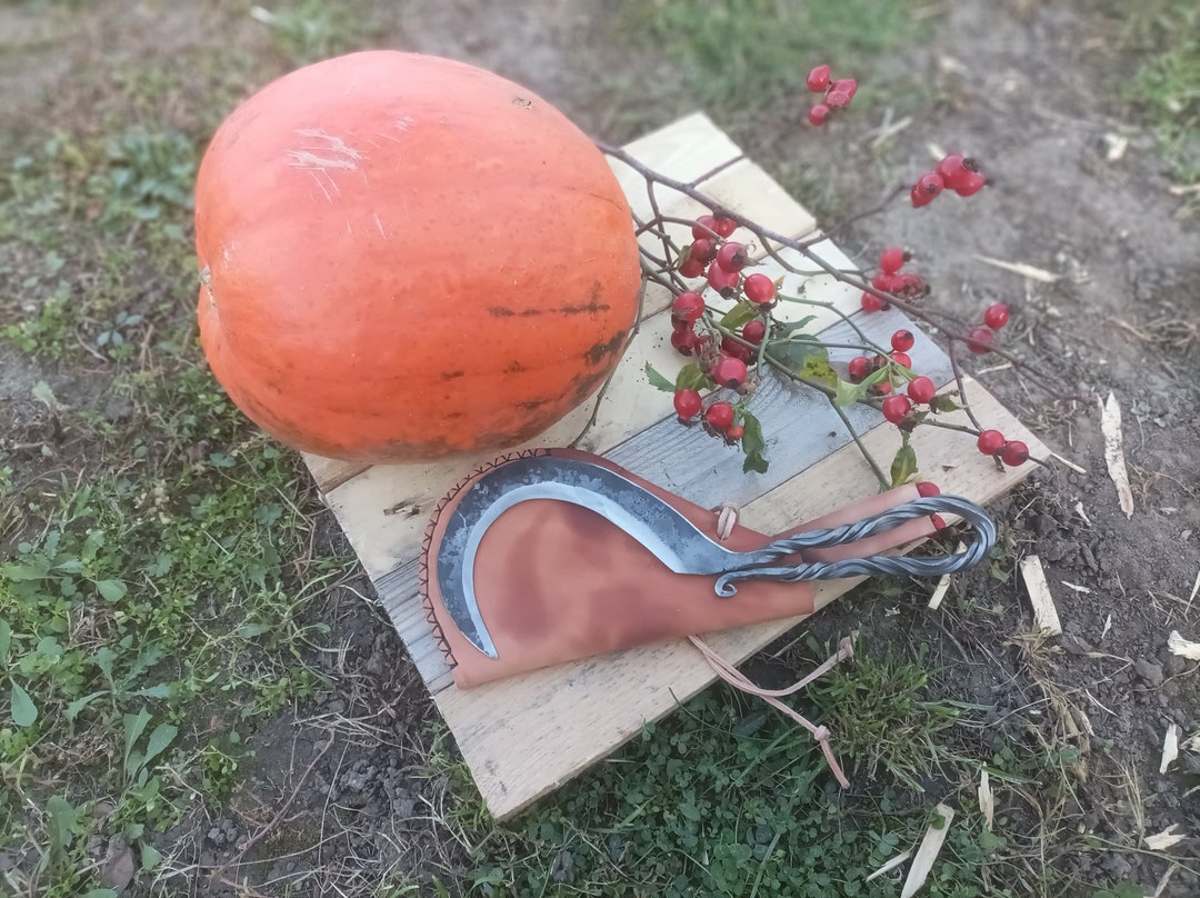 Hand Forged Witches' Sickle Sickle and Sheath Set Hand - Etsy