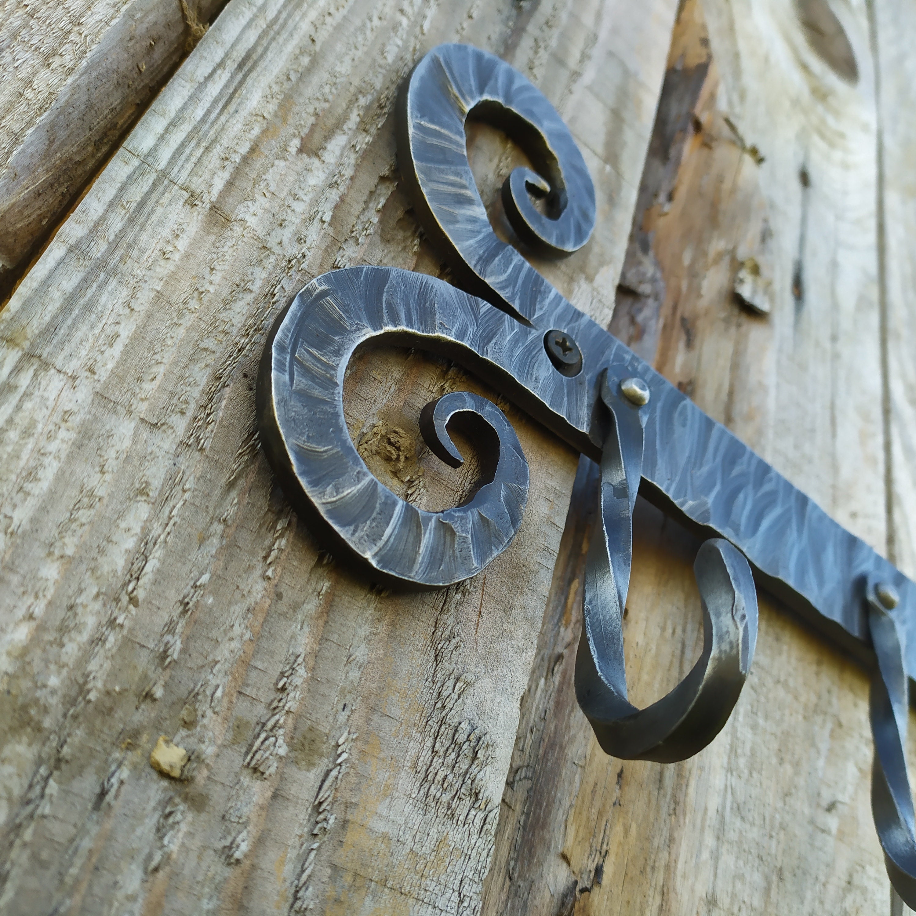 Hand Forged Hanging Rack Rustic Hand Forged Ram-shaped - Etsy