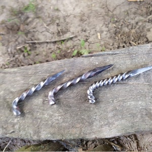 Decorative Twisted Spike, Coat Hanging Spike, Rustic Barn Spike, Coat ...