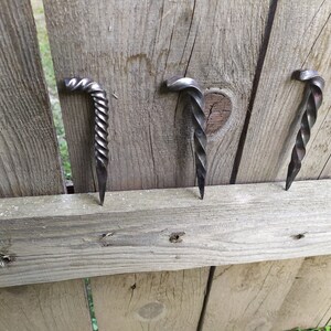Decorative Twisted Spike, Coat Hanging Spike, Rustic Barn Spike, Coat ...