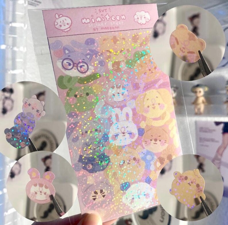 SVT Miniteen Sticker Sheet | Kpop Polco Deco, Waterproof Vinyl - Etsy