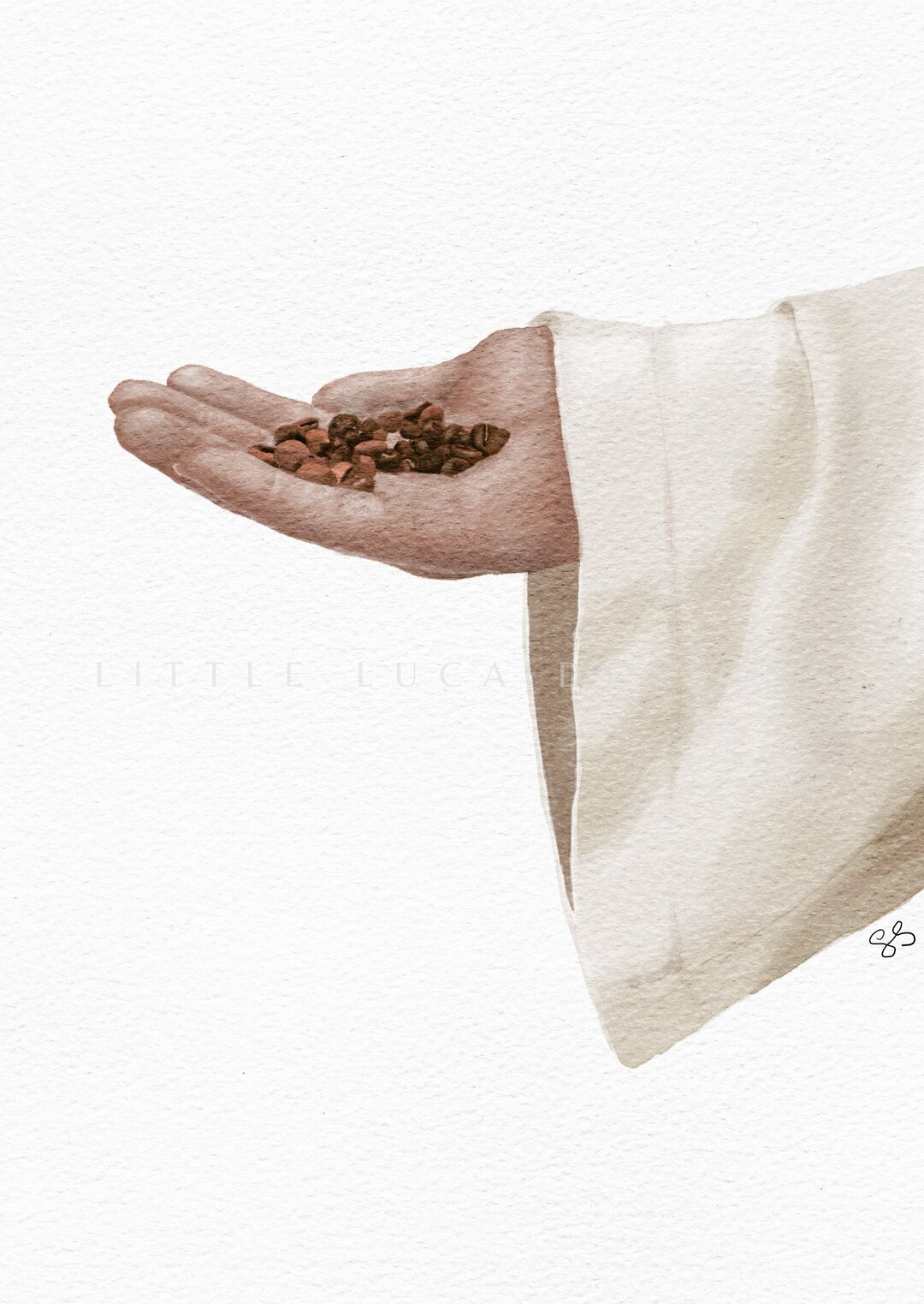 Jesus Java DIGITAL Coffee Art Print, Christian Wall Decor, Christian ...