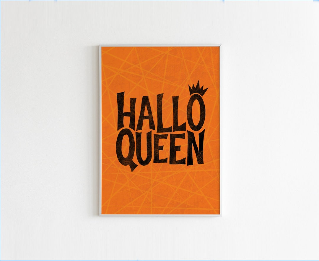 Halloqueen | Printable PDF | A4 Print - Etsy