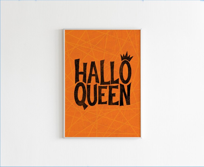Halloqueen | Printable PDF | A4 Print - Etsy
