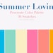 Summer Lovin’ Procreate Color Palette, 30 Swatches, Bright Colors ...