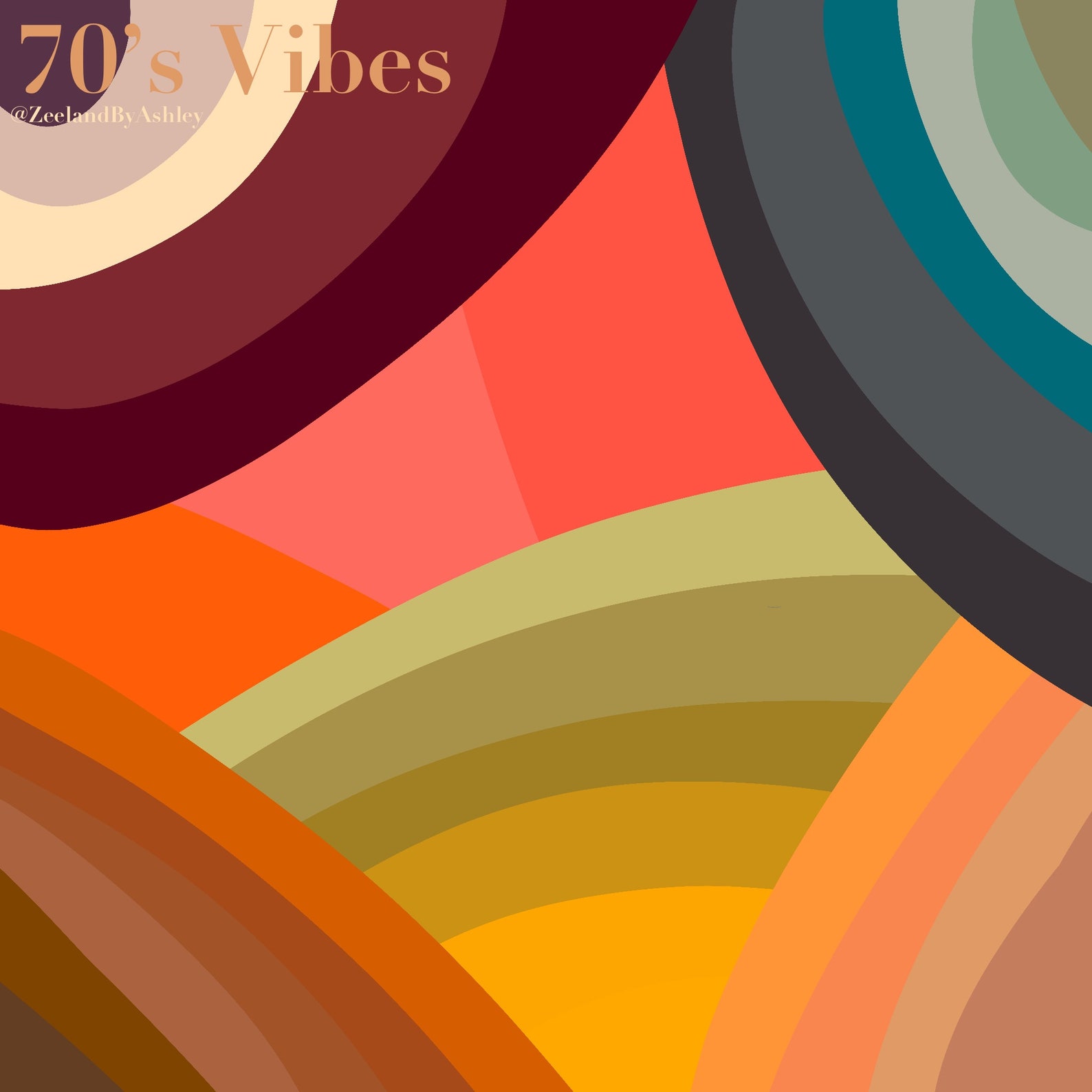 Vintage 70’s Procreate Color Palette, 30 Swatches, for Ipad, Instant ...