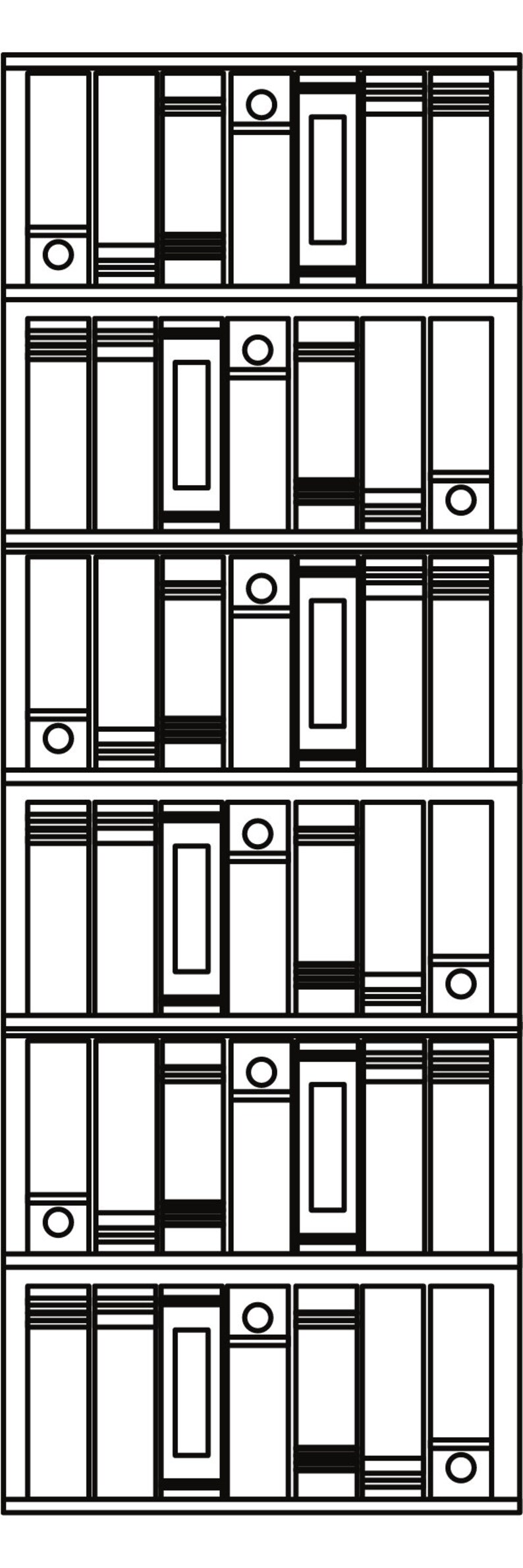 Set of 5 Printable Bookmarks, Bookshelves, Book Tracker - Etsy