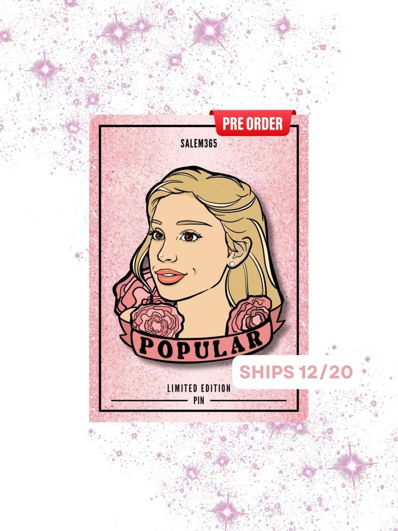 Glinda Wicked Inspired Enamel Pin Ariana - Etsy