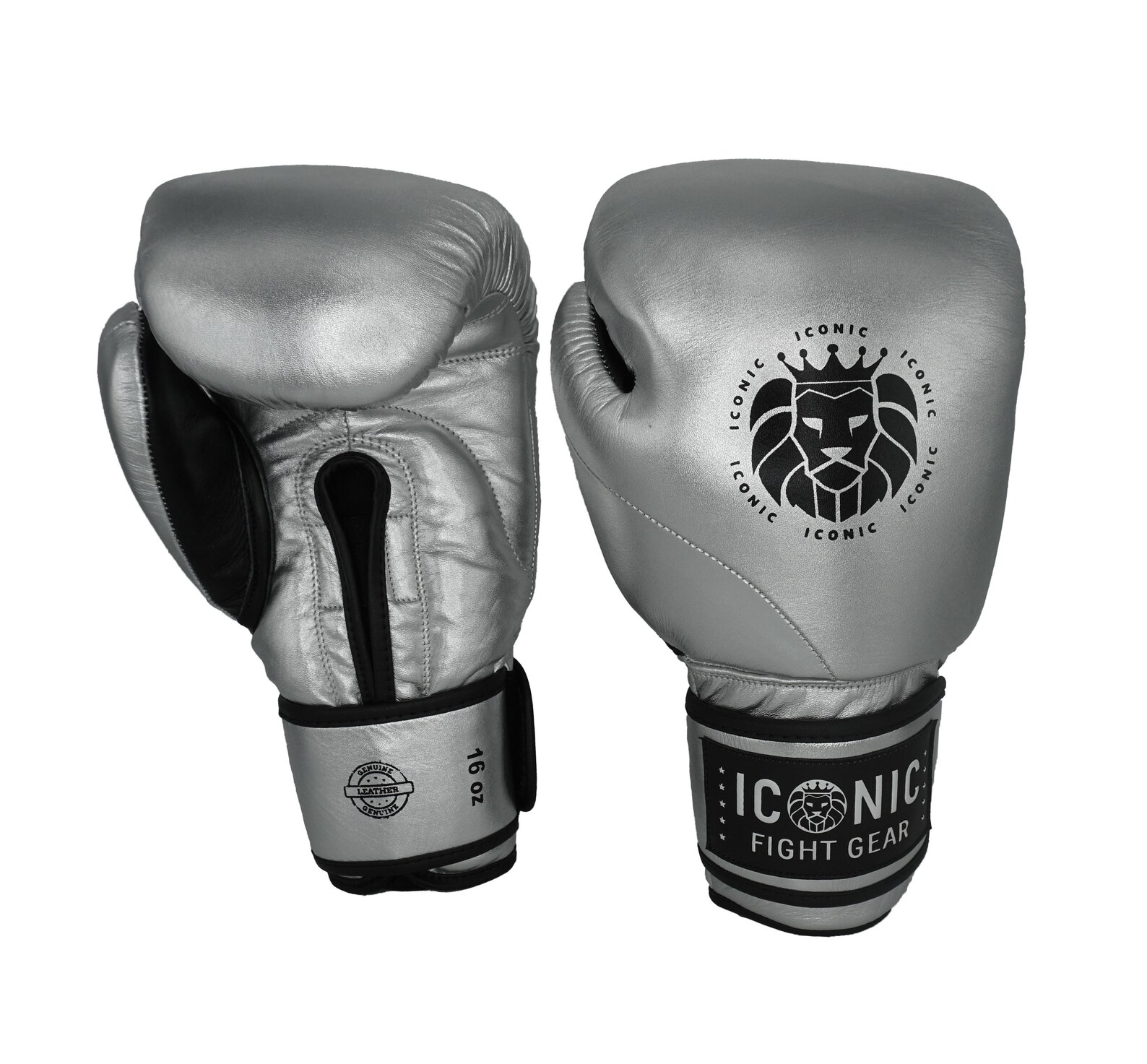 SILVER Boxing Gloves One of a Kind Genuine Leather Gloves - Etsy