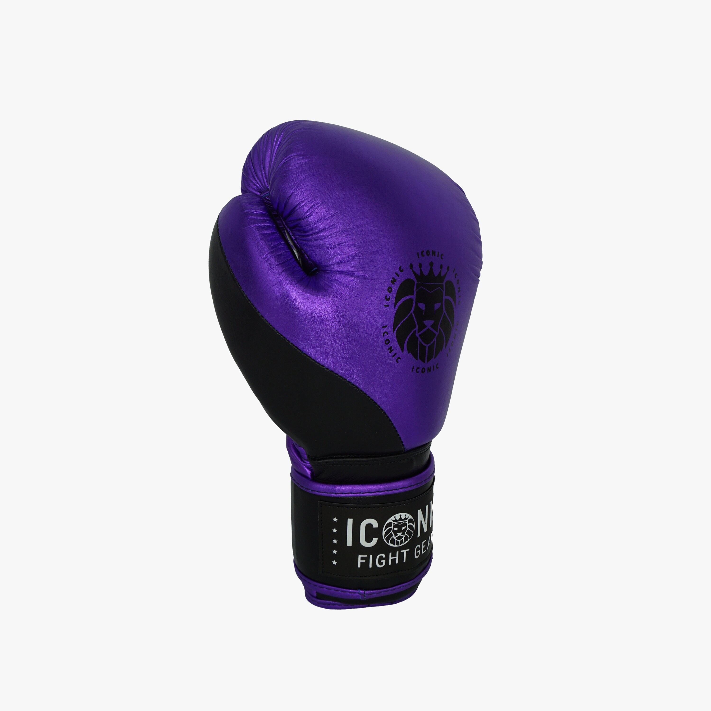 Purple / Black Boxing Gloves, One of a Kind, Genuine Leather Gloves for ...