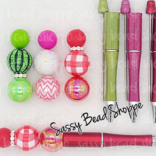 Cozy Nights DIY Bubblegum Bead PLASTIC Pen Kit Beadable Pens - Etsy