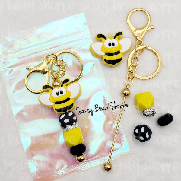 Bee Key Chain - Etsy