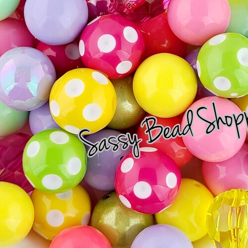 Cupid Valentine's Day 20mm Bubblegum Beads Set of 24 M&M - Etsy