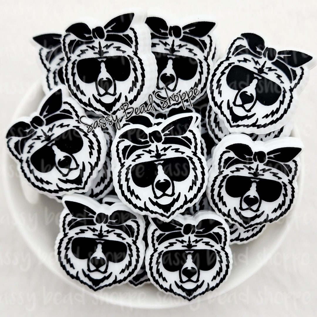 Mama Bear Silicone Beads, Bear Shaped Silicone Beads, Bear Silicone ...