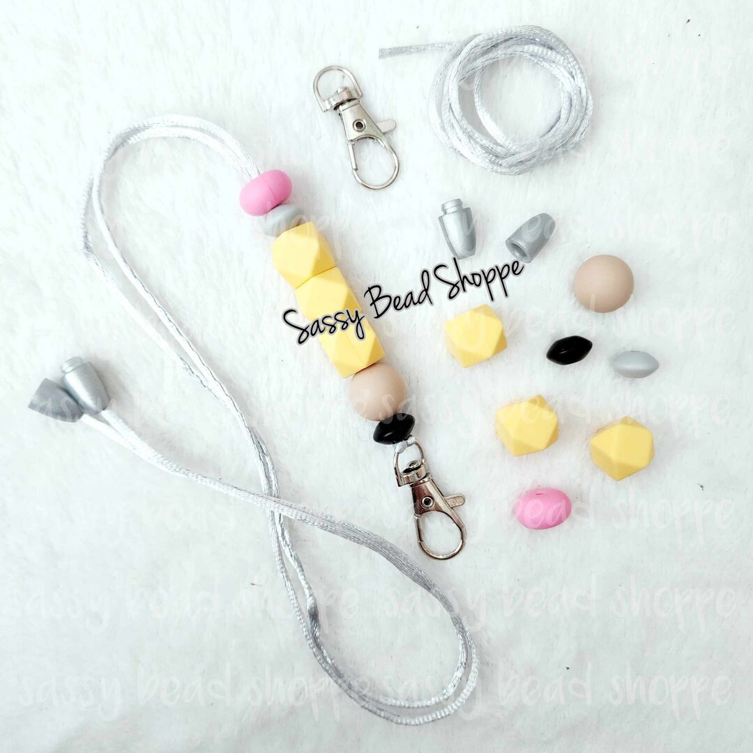 Pencil Lanyard Kit, Teacher Lanyard, Beadable Lanyard, Beaded Keychain ...