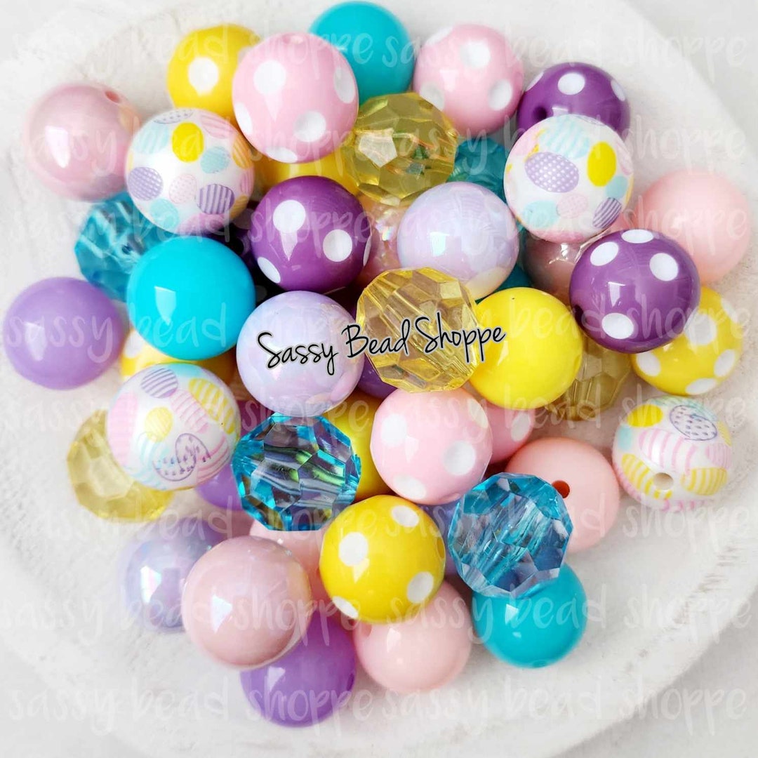 Hanging With My Peeps REVAMP Easter 20mm Bubblegum Beads Set of 24, M&M ...