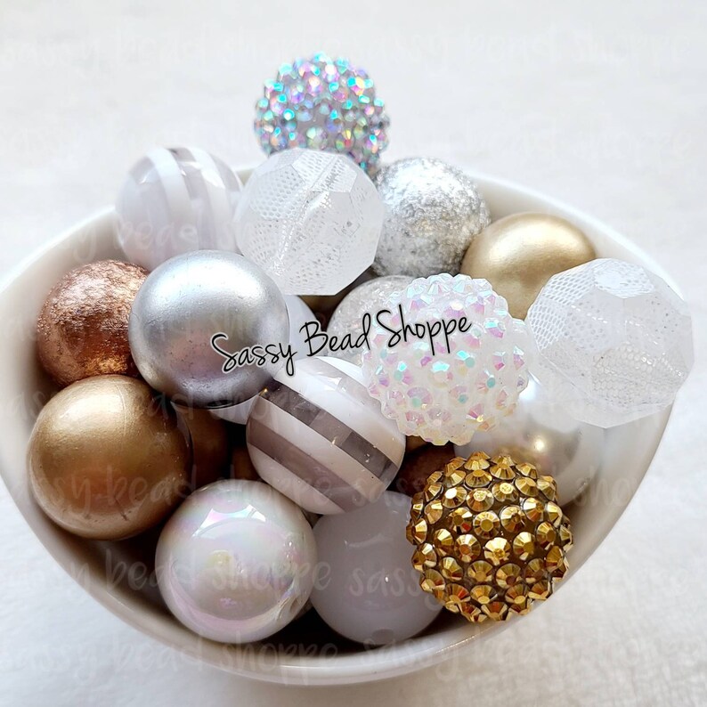 Falling for You 20mm Bubblegum Beads Set of 24 M&M Bubbles | Etsy