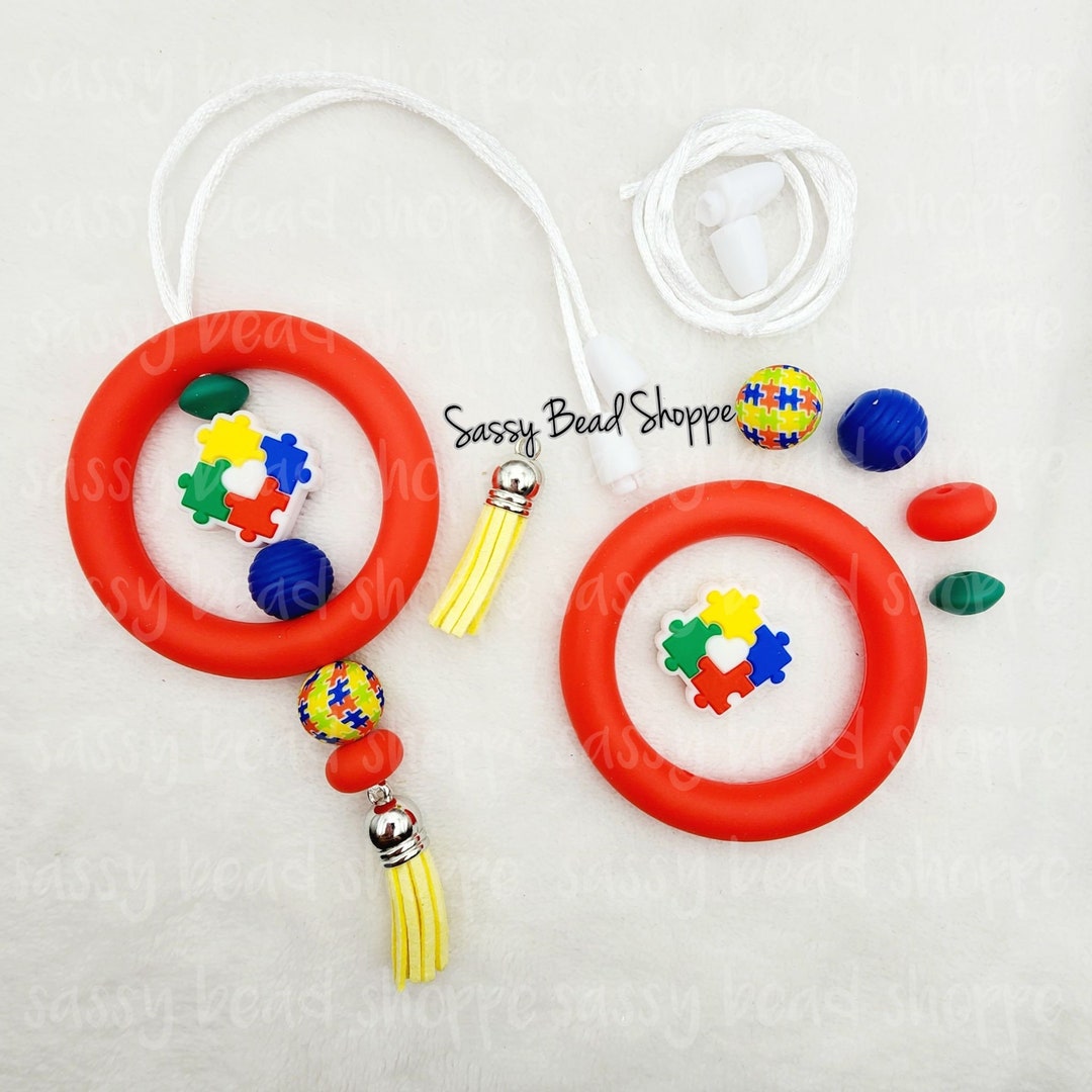 Powered by Love Car Charm Kit, Autism Awareness Beaded Car Charm ...