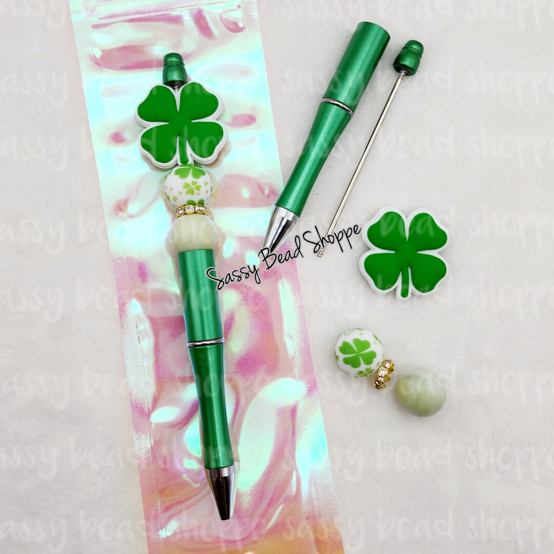 Feeling Lucky Beadable Pen Kit, DIY Craft PLASTIC Pen Kit, Beadable ...