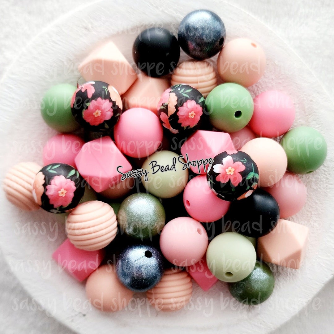 Dark Summer 15mm Silicone Beads ~ 24 Mix for Pens & Jewelry - Etsy