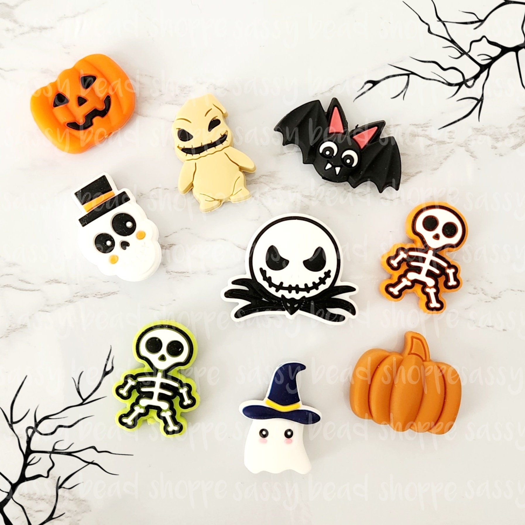 Big Jack Silicone Beads, Jack Silicone Pendant, Skellington Shaped ...