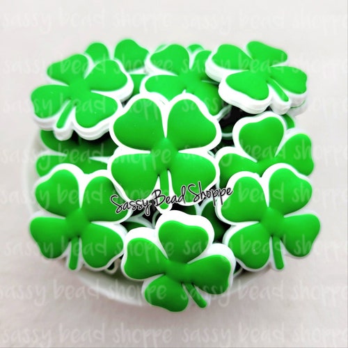 Four Leaf Clover Silicone Beads Clover Shape Silicone Beads - Etsy