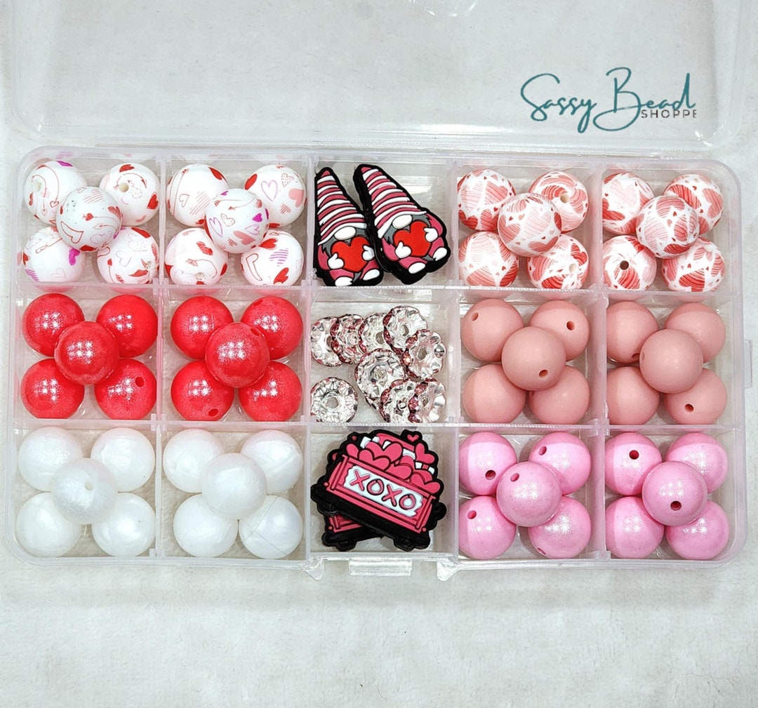 The Cupid Attack Bead Craft Kit, Valentine's Day Focal Beads, Silicone ...