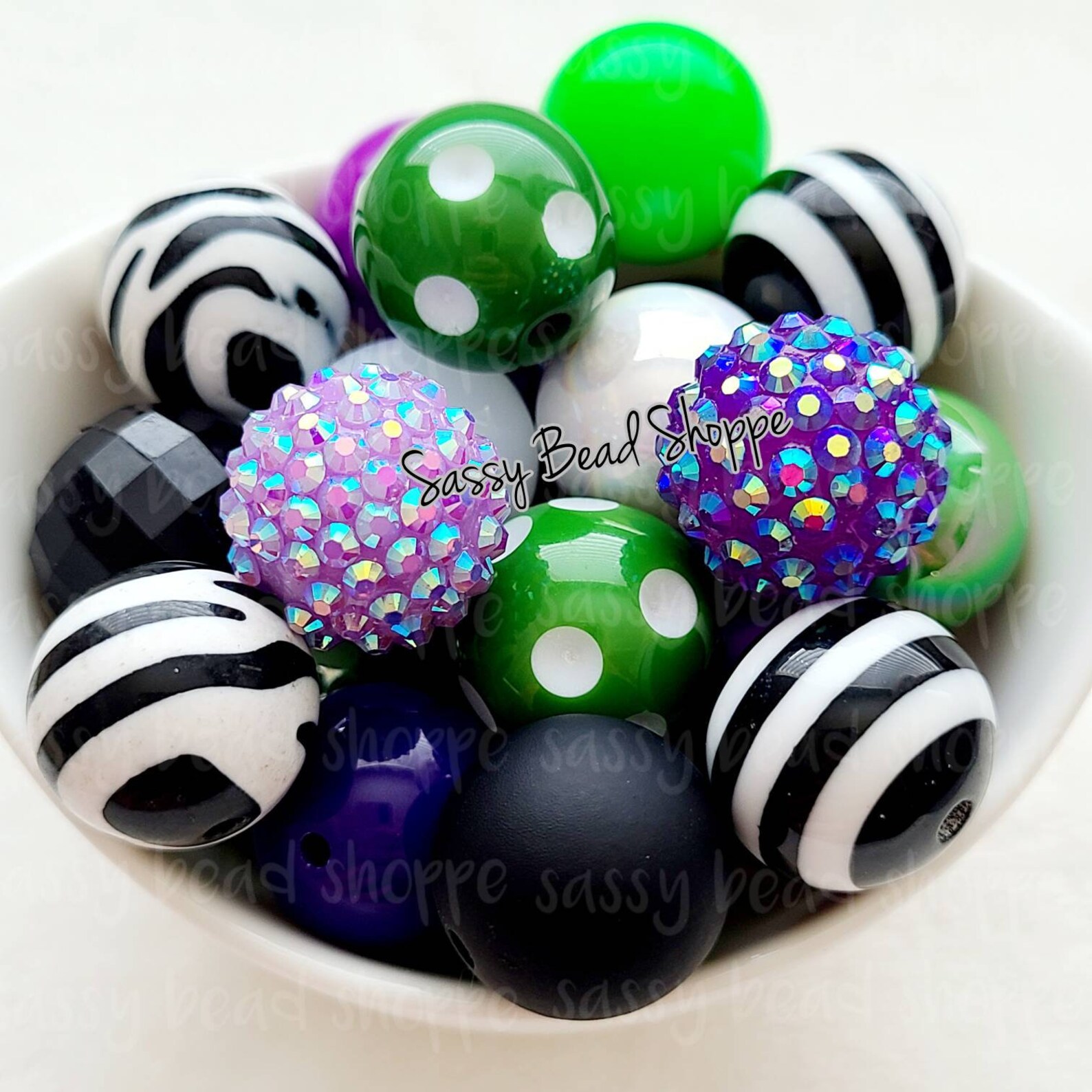 Beetlejuice Inspired 20mm Bubblegum Beads Set of 24 M&M - Etsy